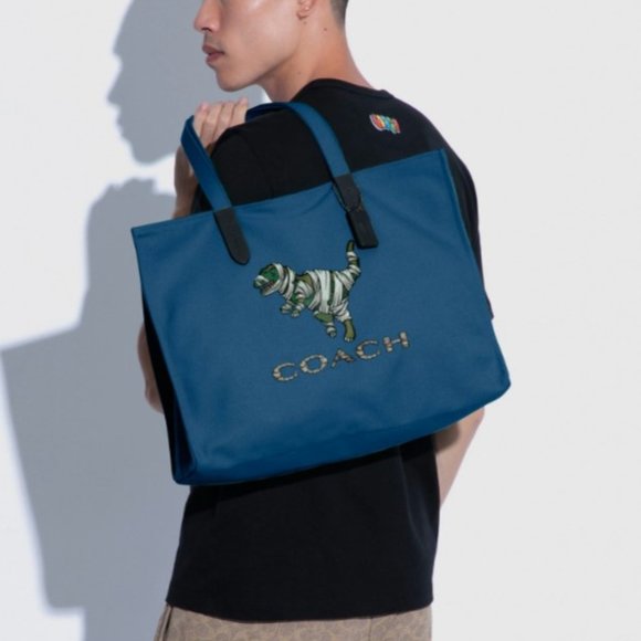 Coach | Bags | Coach X Michael B Jordan Canvas Tote 42 Mummified Rexy ...